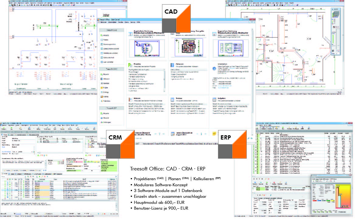 Treesoft Elektro-CAD · CRM · ERP