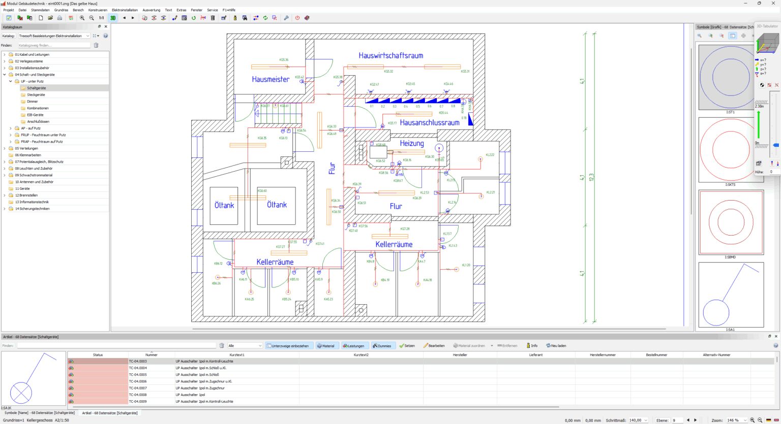 CAD-Software für die Elektroplanung - Treesoft